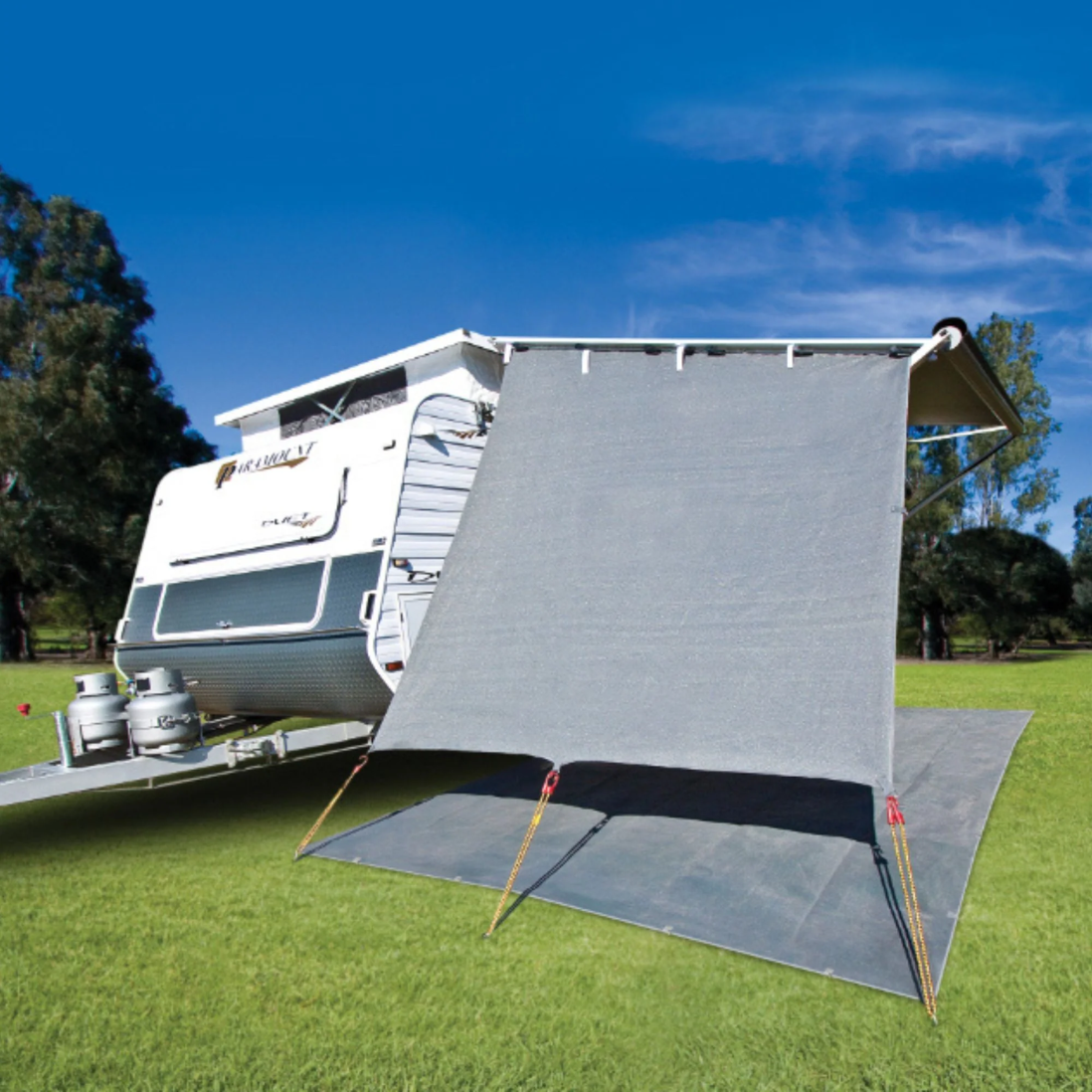 Caravan Awning Privacy Screen End Drops — CARAC