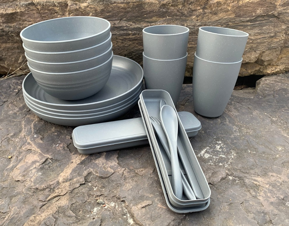 The Aztec Collection 28 Piece Dinner Set Aztec Blue