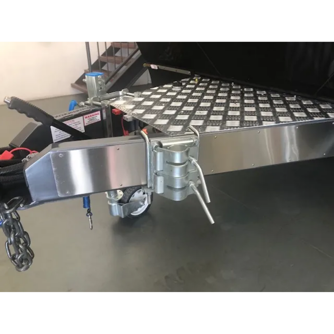 Optitec Double Clamp Bracket 150mm To Suit Optitec Remote Jockey Wheel