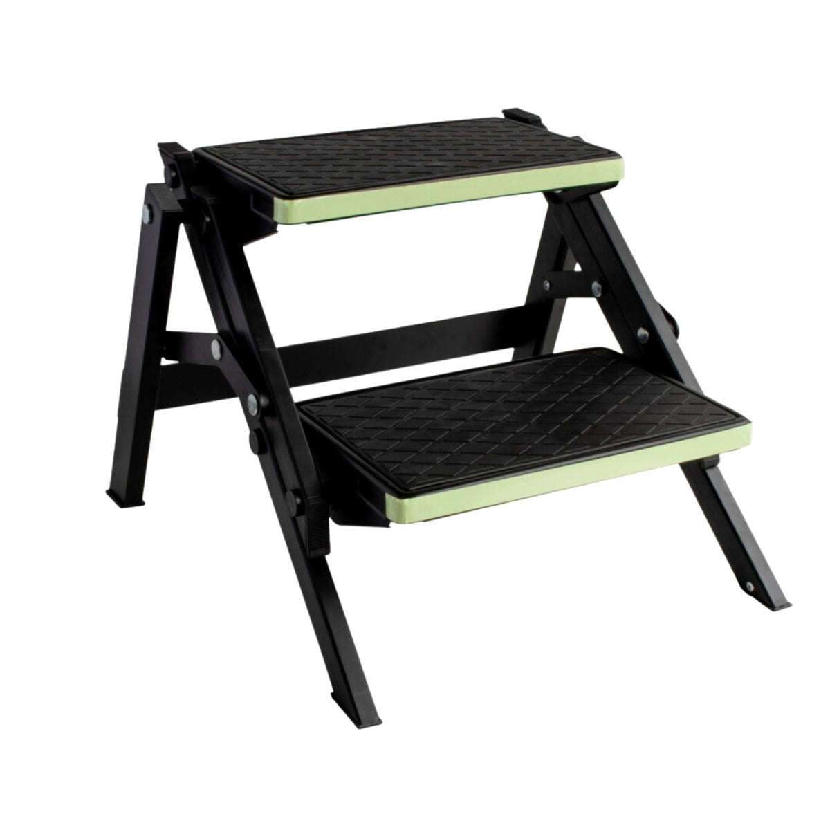 Supex Double Step Aluminium Black - 150kg Weight Rated