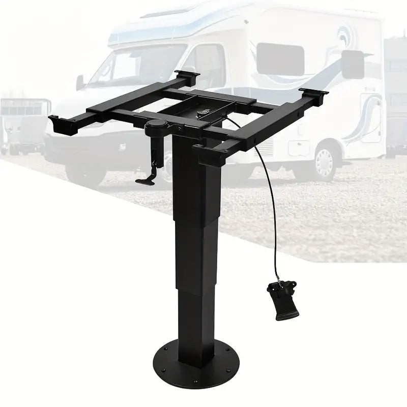 Telescopic Adjustable Table Leg Black