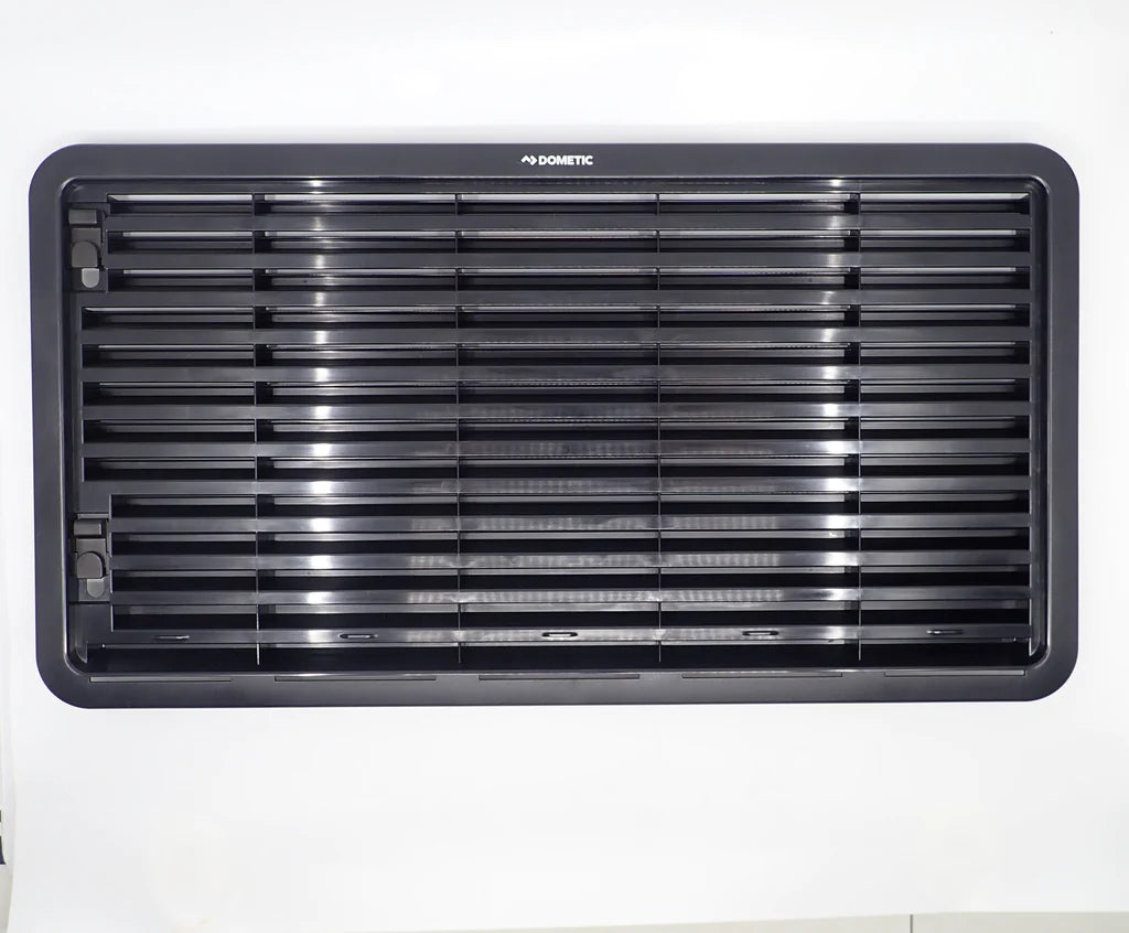 Dometic Large Wall Fridge Vent 490W x 249H - Black