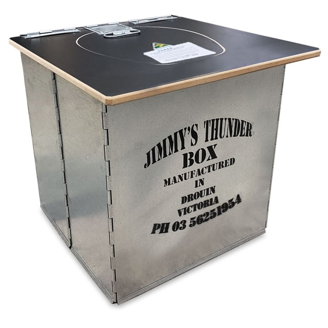 Jimmy's Thunderbox Camp Toilet Black Melamine