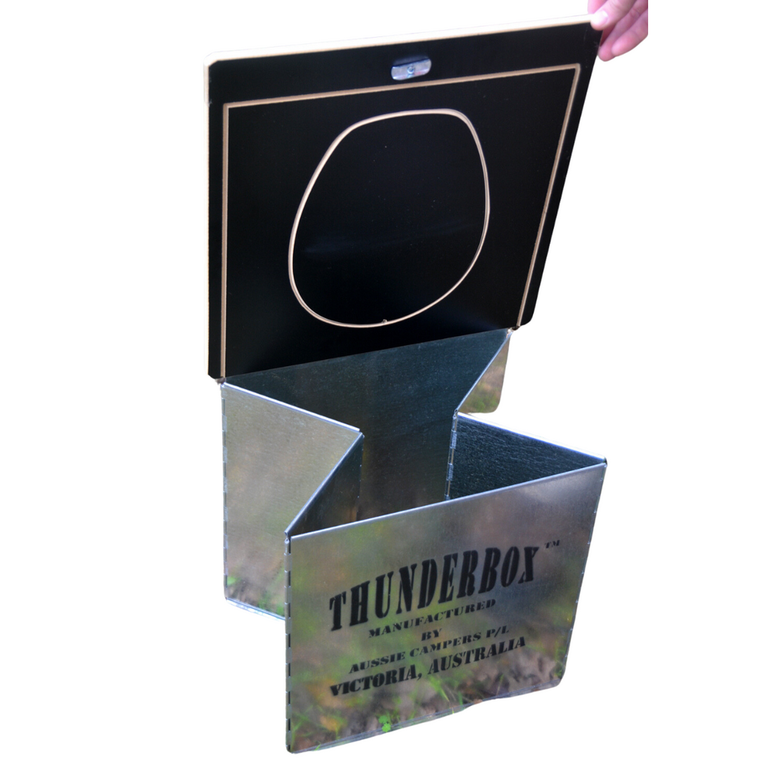 Jimmy's Thunderbox Camp Toilet Black Melamine