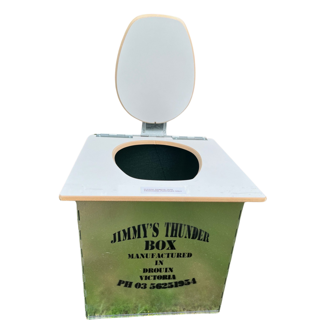 Jimmy's Thunderbox Camp Toilet White Melamine