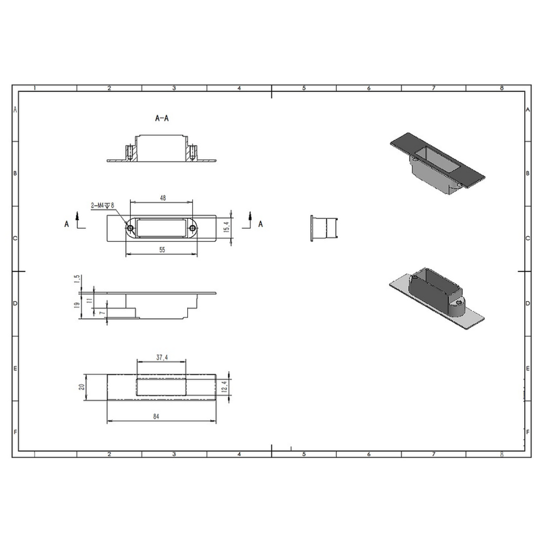 Flush Mount Cabinet Lock Satin Nickel