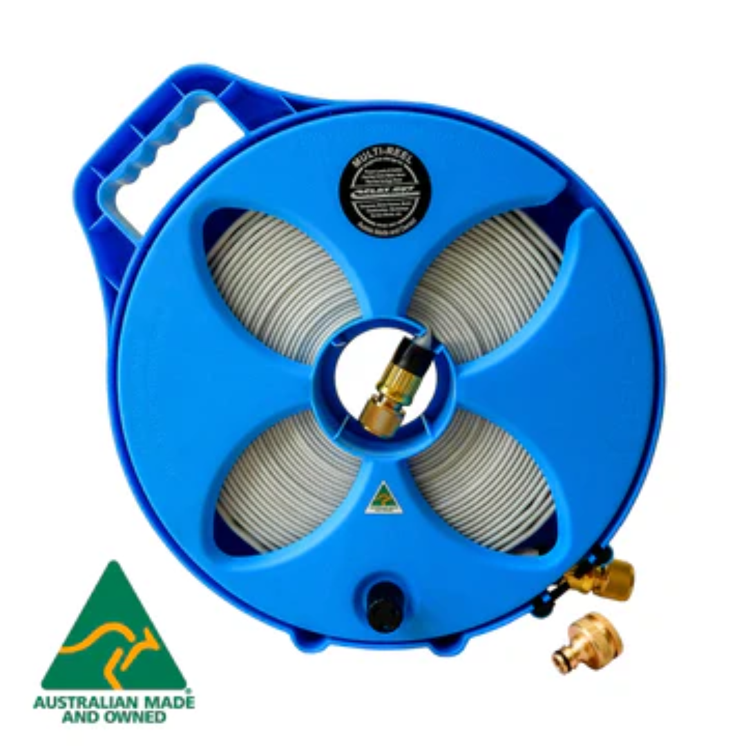12.5m Flat Out Premium Drink Water Hose on Narrow Multi-Reel - Electri