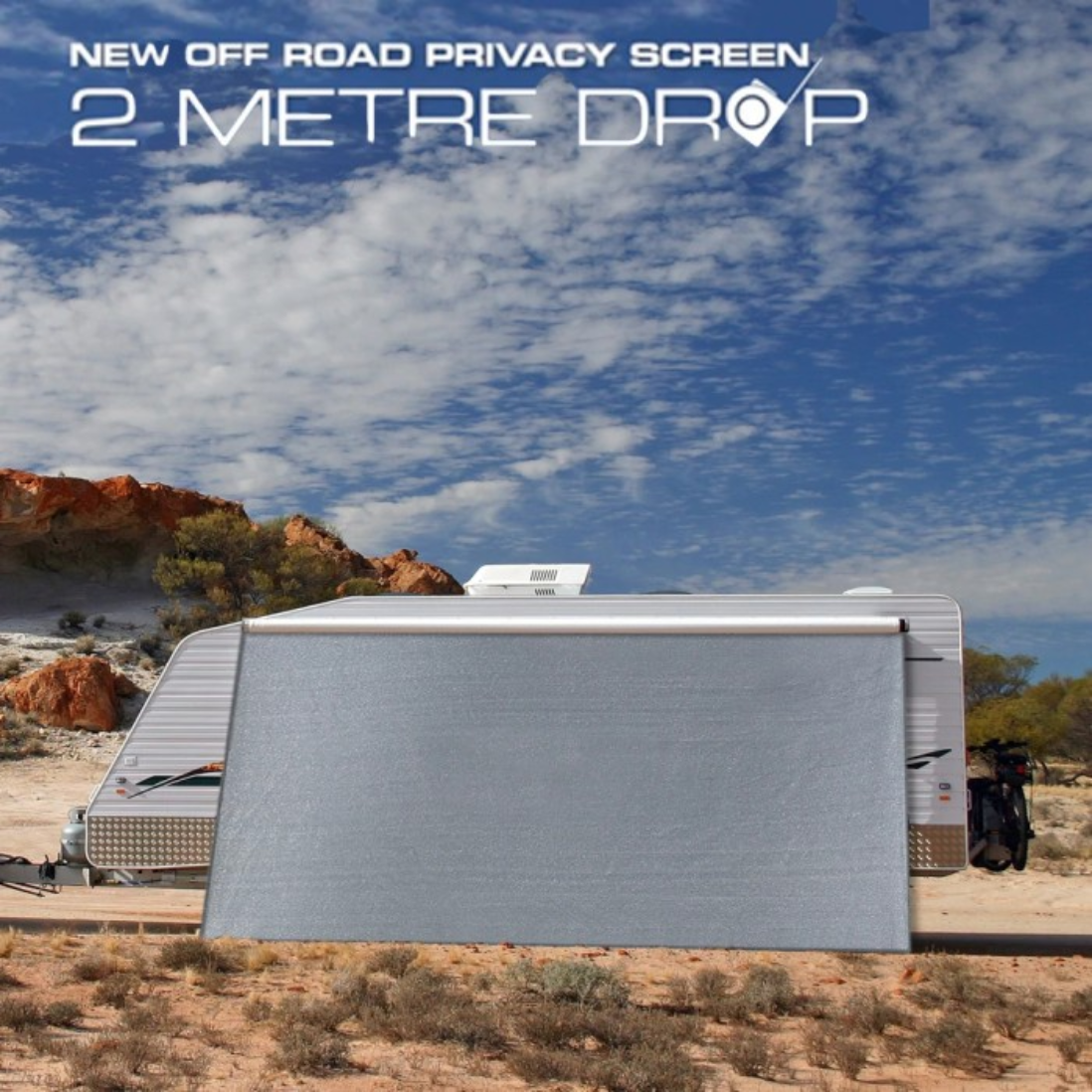 Cgear Privacy Screen 6.6' x 16' - Longer Drop