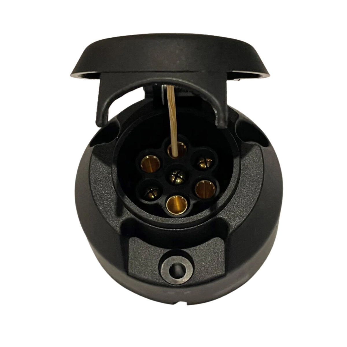 7 Pin Large Round Plastic Socket