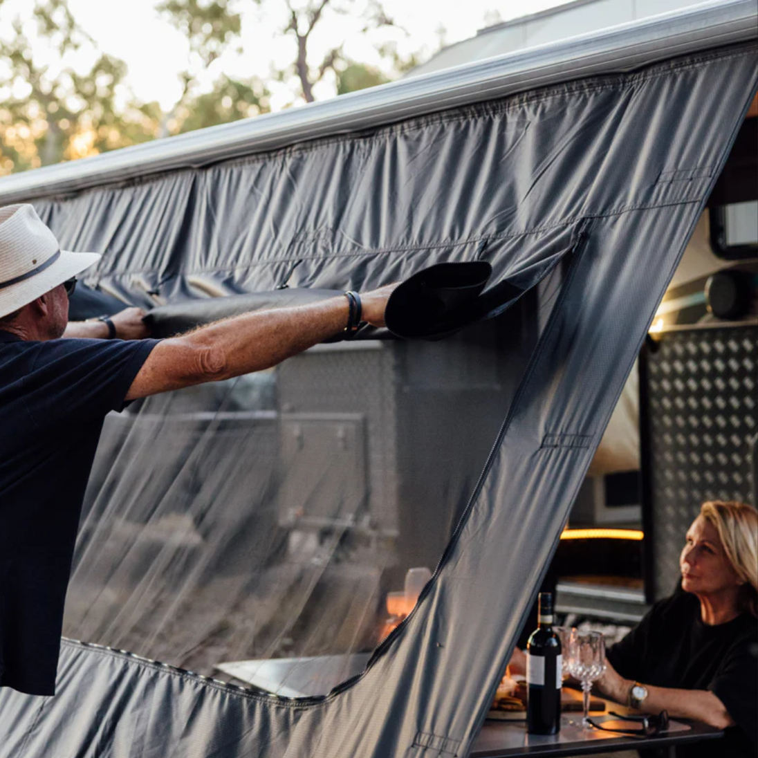 Caravan Awning Privacy Screens & End Drops | Shop Caravan Shade Screens ...