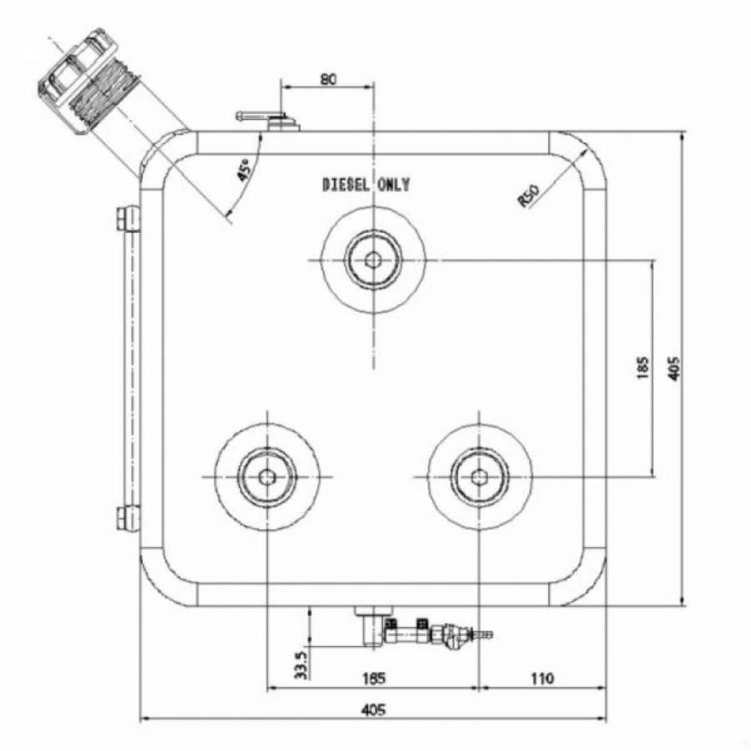 Webasto Fuel Tank 12L With Level Indicator