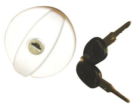 Water Filler Cap & Key - Lockable White