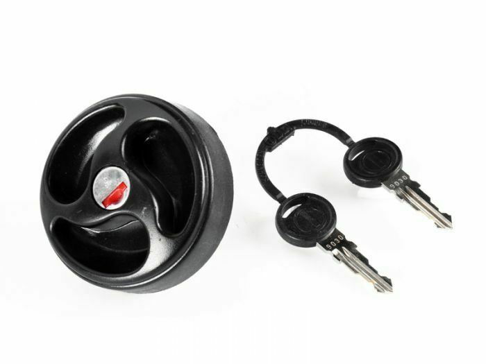Water Filler Cap & Key - Lockable Black