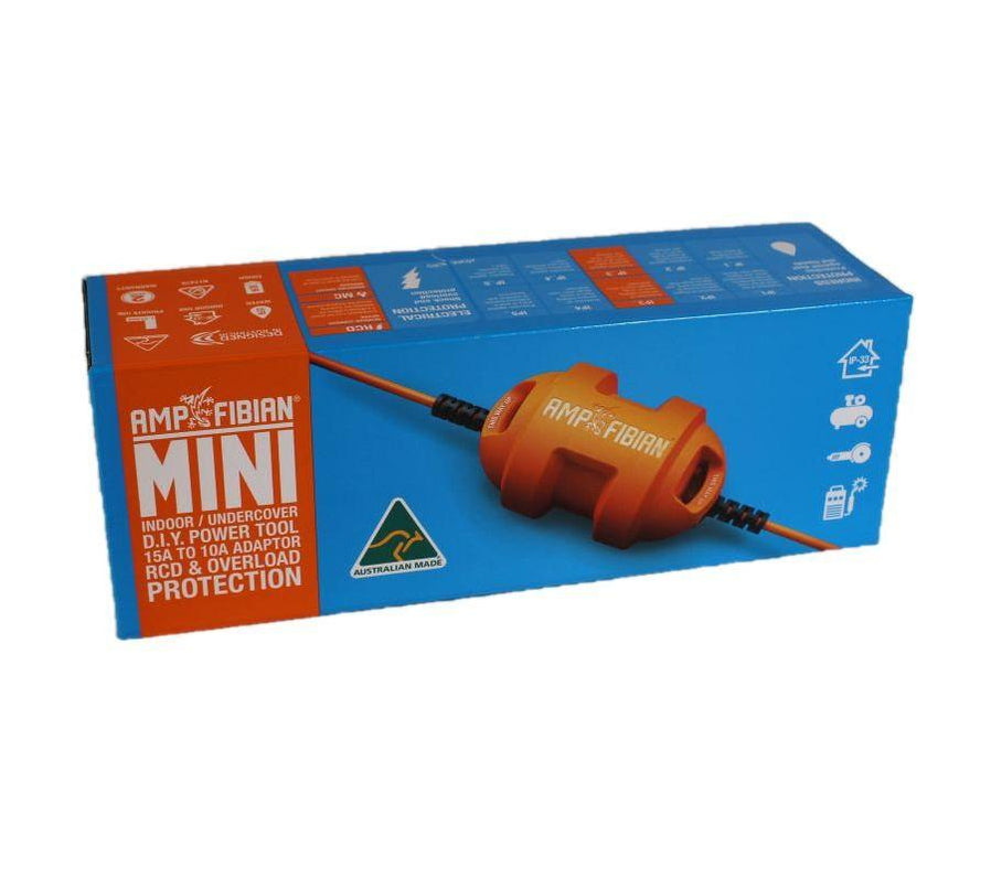 Ampfibian Mini 10A To 15A Portable Adaptor With Rcd, Indoor Use Only