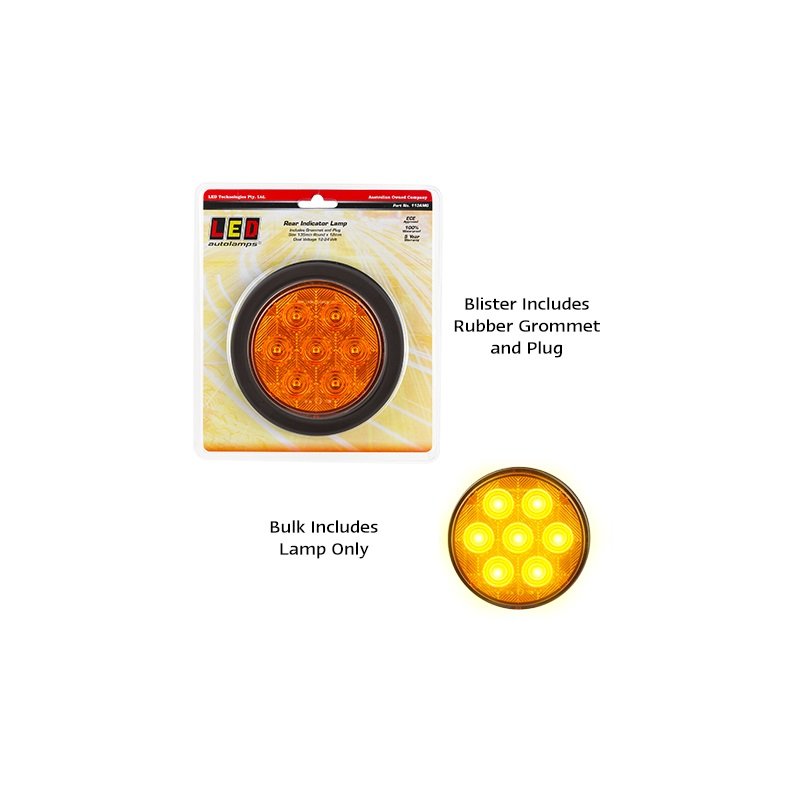 LED Autolamps 113 Series 12-24V LED Combo Lamp Round Rear Indicator Am
