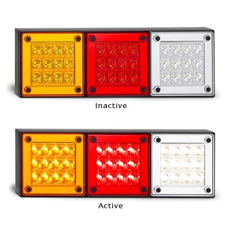 LED Autolamps 12-24V Combination Lamp LED Stop/Tail/Ind