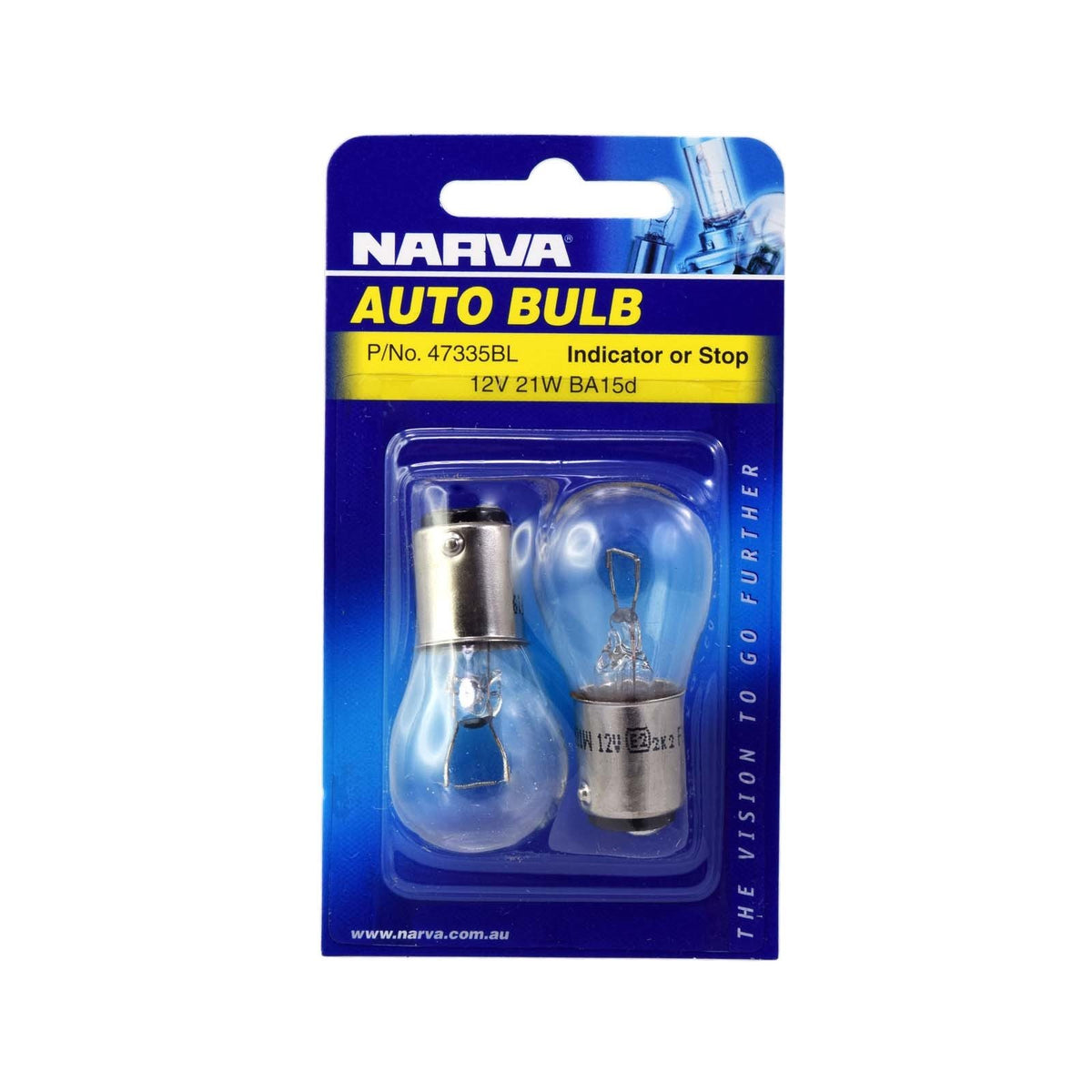 Narva 12V 21W BA15D Incandescent Globe