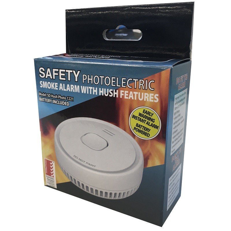 Safety Hush Smoke Alarm 9V