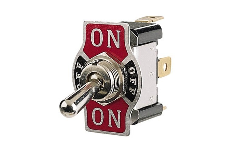Narva On/Off/On Metal Toggle Switch With On/Off/On Tab 20A At 12V