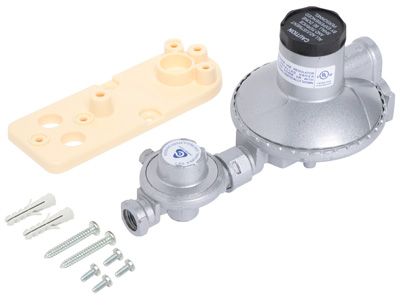 Bromic Adjustable Regulator Bare 2 Stage 500Mj/H With Bracket & Adapto