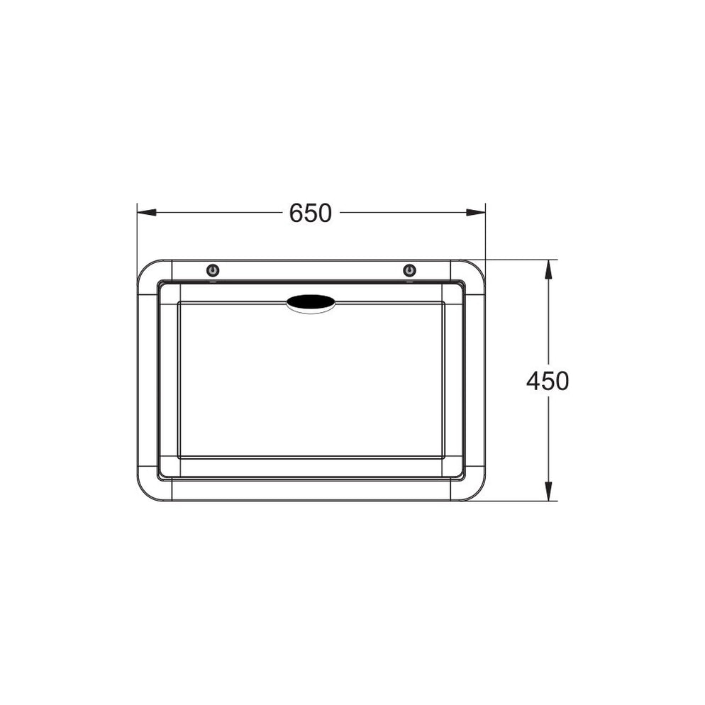 Lifestyle External Picnic Table White 450 x 650mm