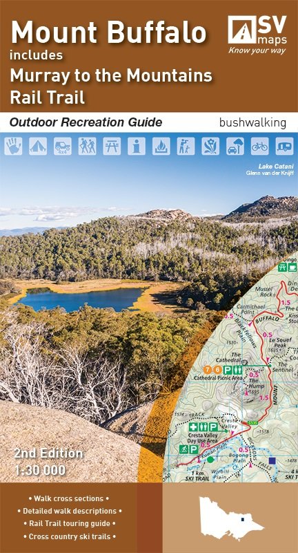 Mount Buffalo Map & Recreation Guide 2nd Edition
