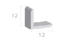 Internal Angle Mould 12 X 12 X 1.5mm Gt Brown 2.4M Length