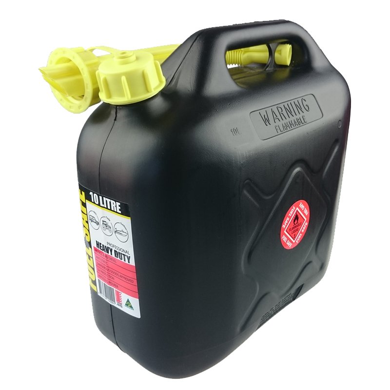 Rheem Black 10L Fuel Can