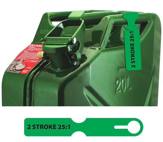 Fuel Can ID Tag - Green/2 Stroke