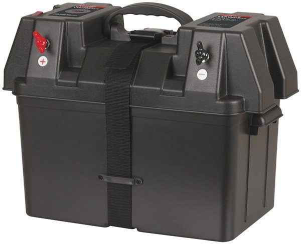 Powertech Battery Box With Voltmeter And USB Charge
