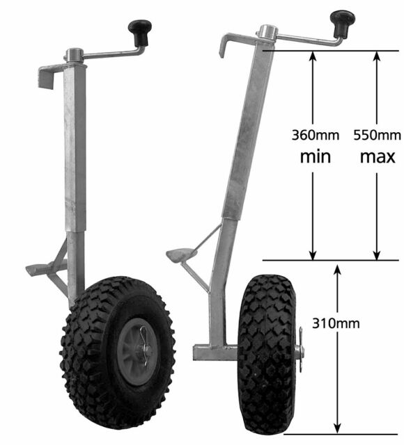 Manutec Tinnie Jockey Wheel Clamp On Each