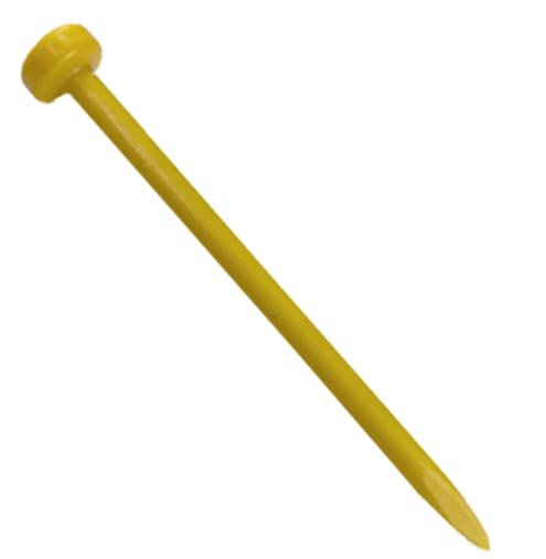 Plastic Tent Peg 175mm Yellow Polycarbonate 4Pk