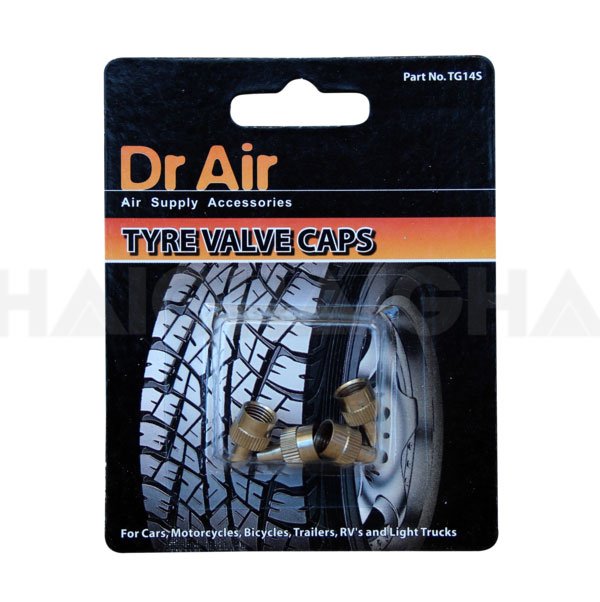 Tyre Valve Caps Slotted S/Metal