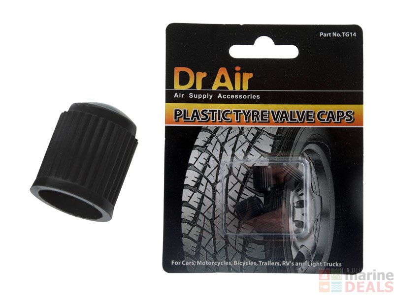 Tyre Valve Caps 4 Piece Plastic